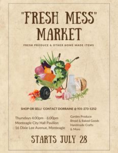 “Fresh Mess” Market - Town of monteagle